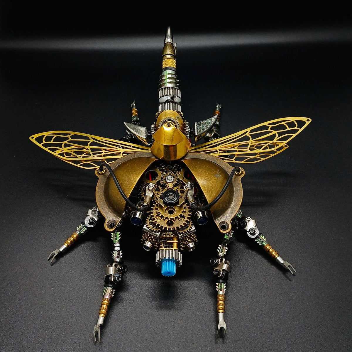 Steampunk 3D Assembly DIY Metal Mechanical War Beetle With Sound Contr – metalkitor