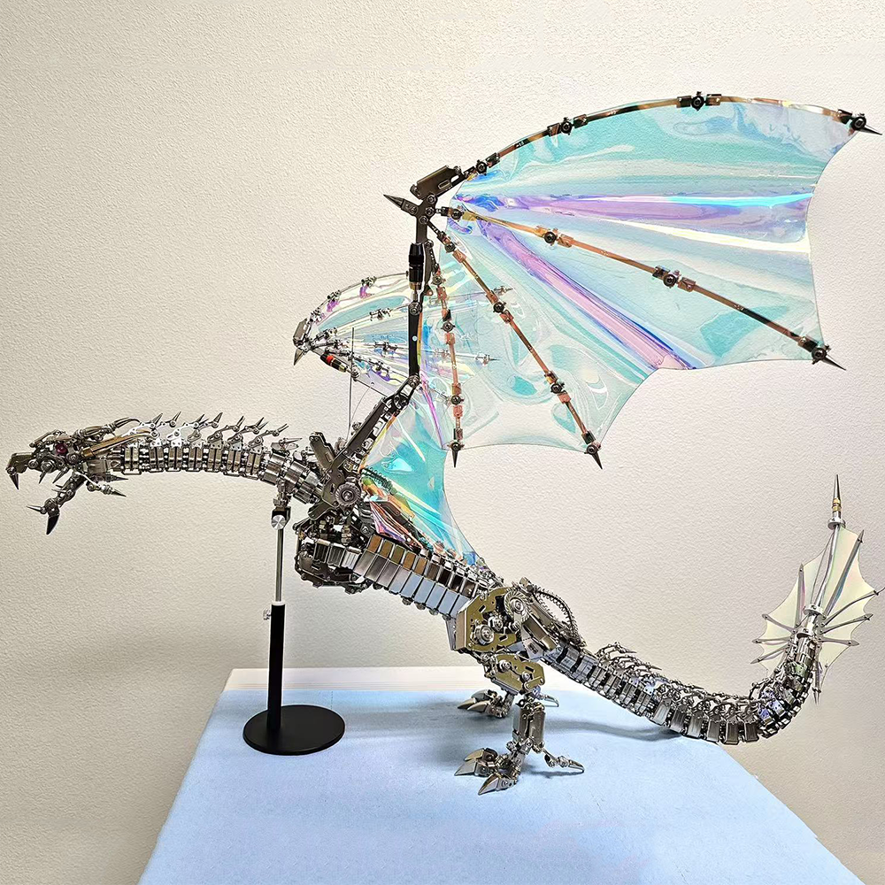 3D Metal Dragon Model Kit – Large Mechanical Puzzle for Adults | Metal ...