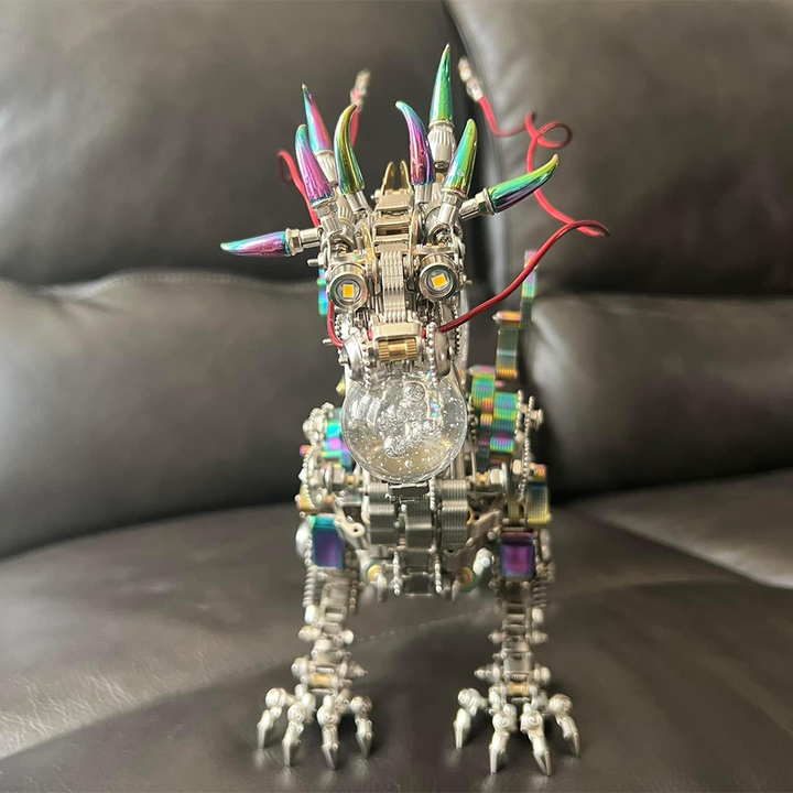 1300PCS 3D Metal DIY Realistic Chinese Dragon Model Kit Ancient Mythic ...