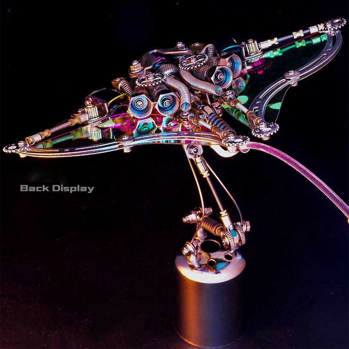 3D Mechanical Manta Ray Metal Puzzle Model Kit Ocean Series – metalkitor