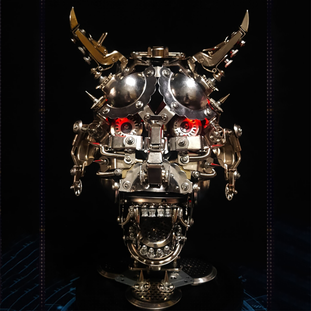 3D Metal Bull Head Mask Puzzle Model For Decoration And Halloween ...