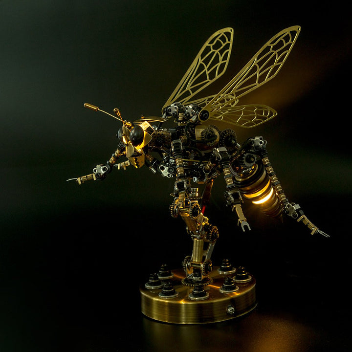 3D Metal DIY Mechanical Wasp Insects Puzzle Model Kit Assembly Jigsaw ...
