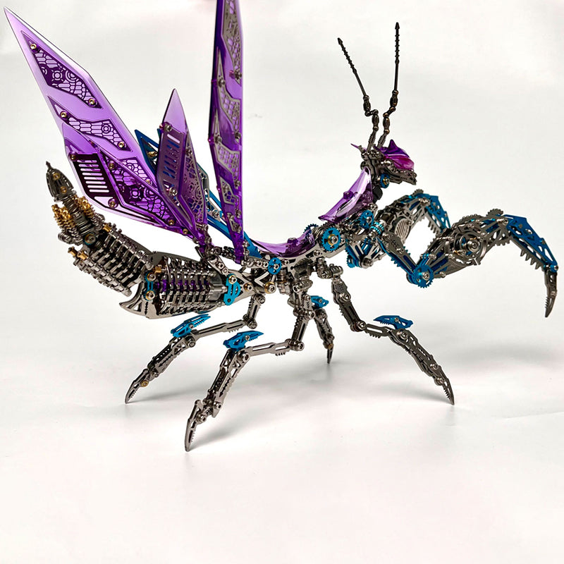 3D Metal Mechanical Mantis 1200PCS Puzzle Model Kit Insect Series ...