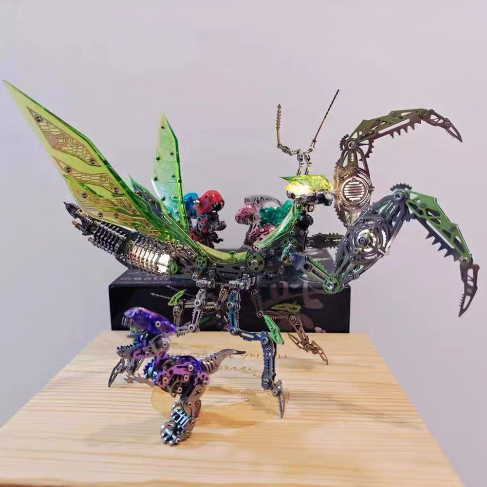 3D Metal Mechanical Mantis 1200PCS Puzzle Model Kit Insect Series ...