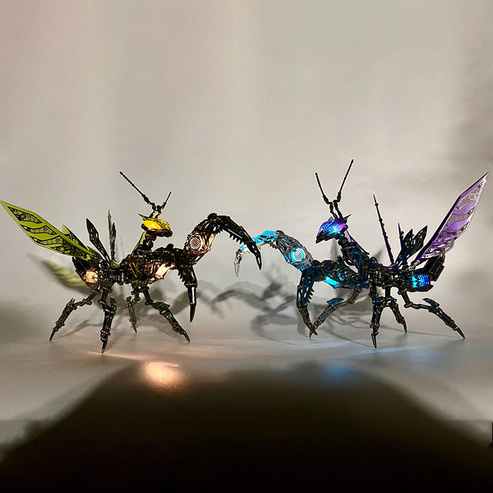 3D Metal Mechanical Mantis 1200PCS Puzzle Model Kit Insect Series ...
