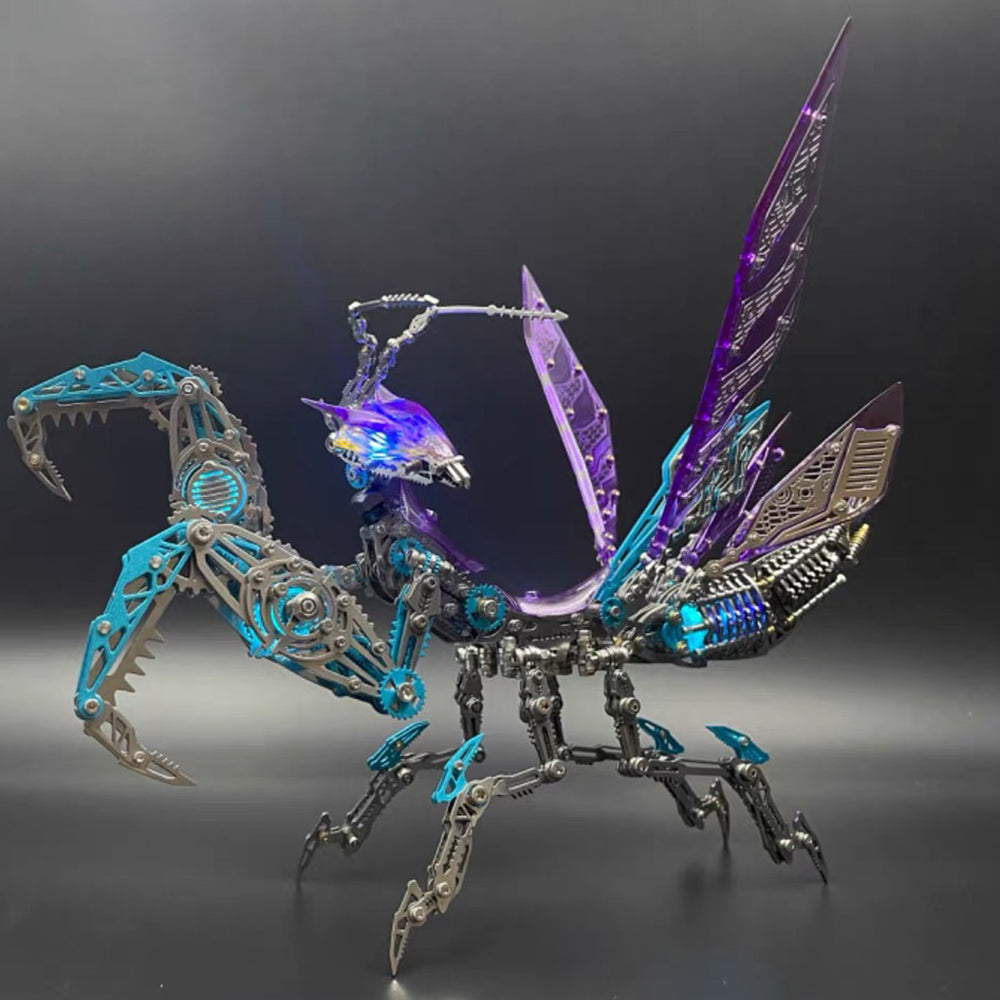 3D Metal Mechanical Mantis 1200PCS Puzzle Model Kit Insect Series ...