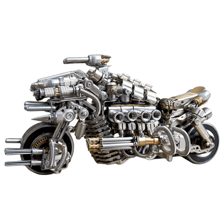 3D metal mechanical motorcycle 800PCS puzzle model for adults and kids ...