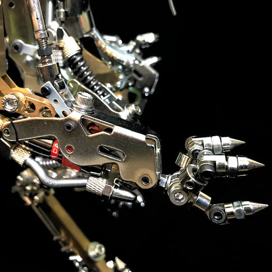 3D Metal Mechanical Robot 1300PCS Puzzle Model Kit with adjustable joi ...