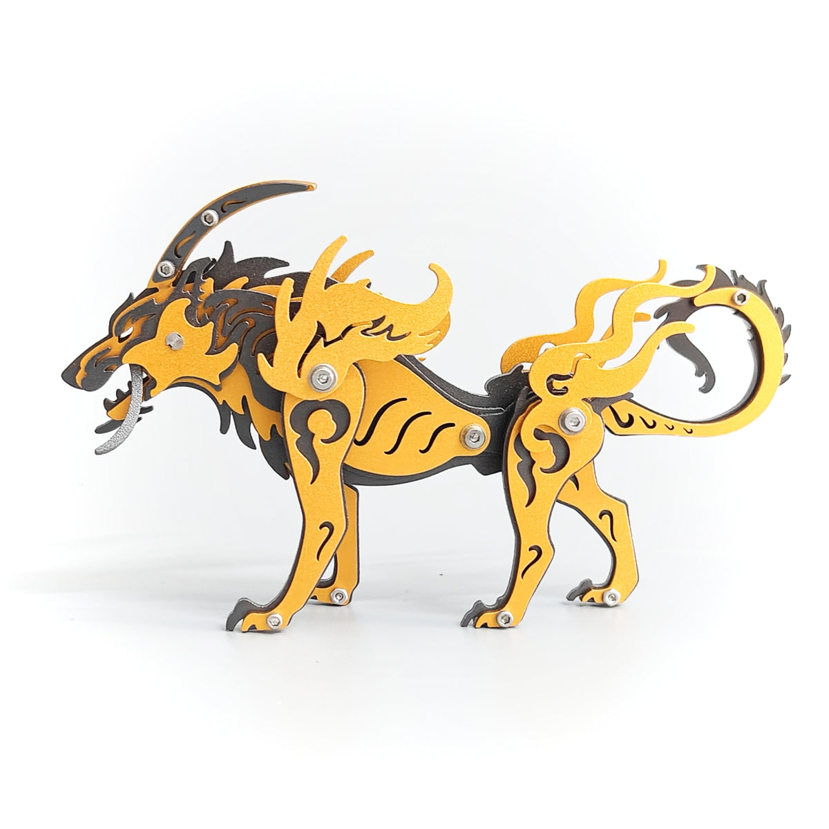3D Metal Puzzle Siberian Plains Wolf Model Kit – metalkitor