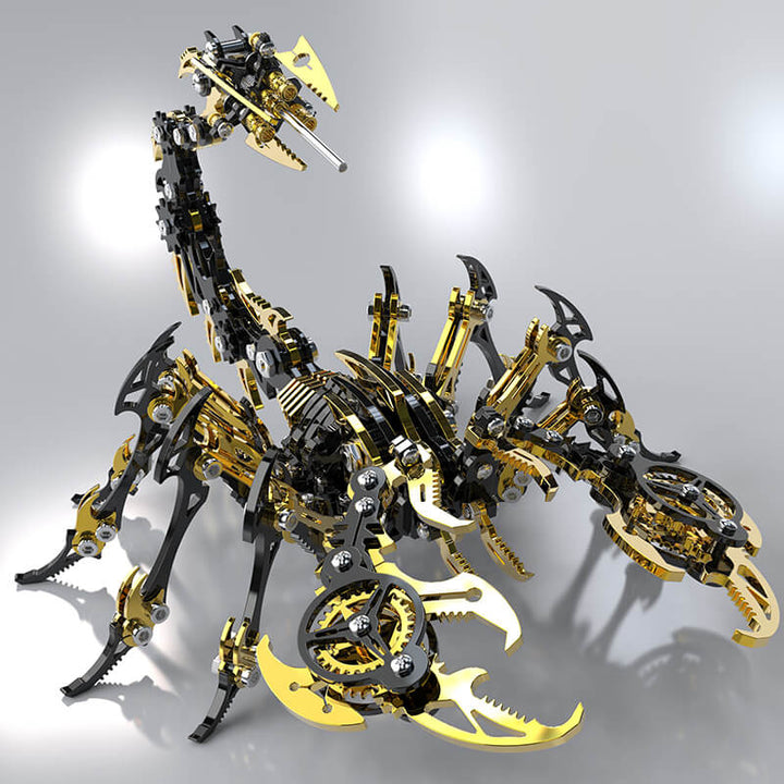 3D Scorpion Black Gold Metal puzzle Model Colorful Kit – metalkitor