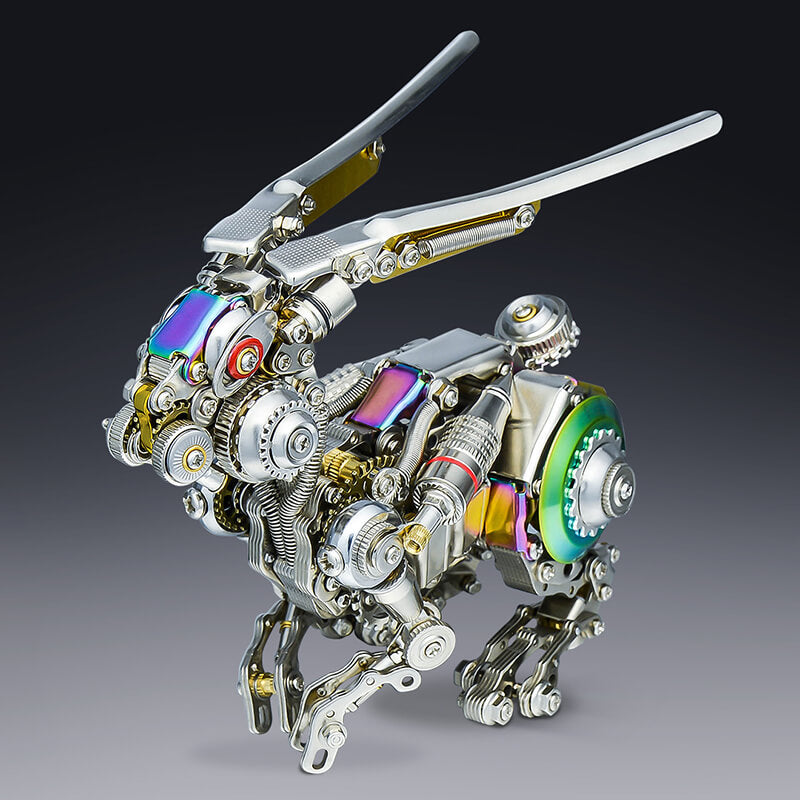 Cyberpunk Mechanical Rabbit 3D Metal Puzzle Model Kit – metalkitor