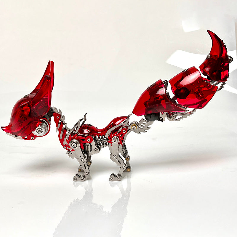 DIY Mechanical Fox Metal Puzzle Model Kit Adjustable Animal Series ...