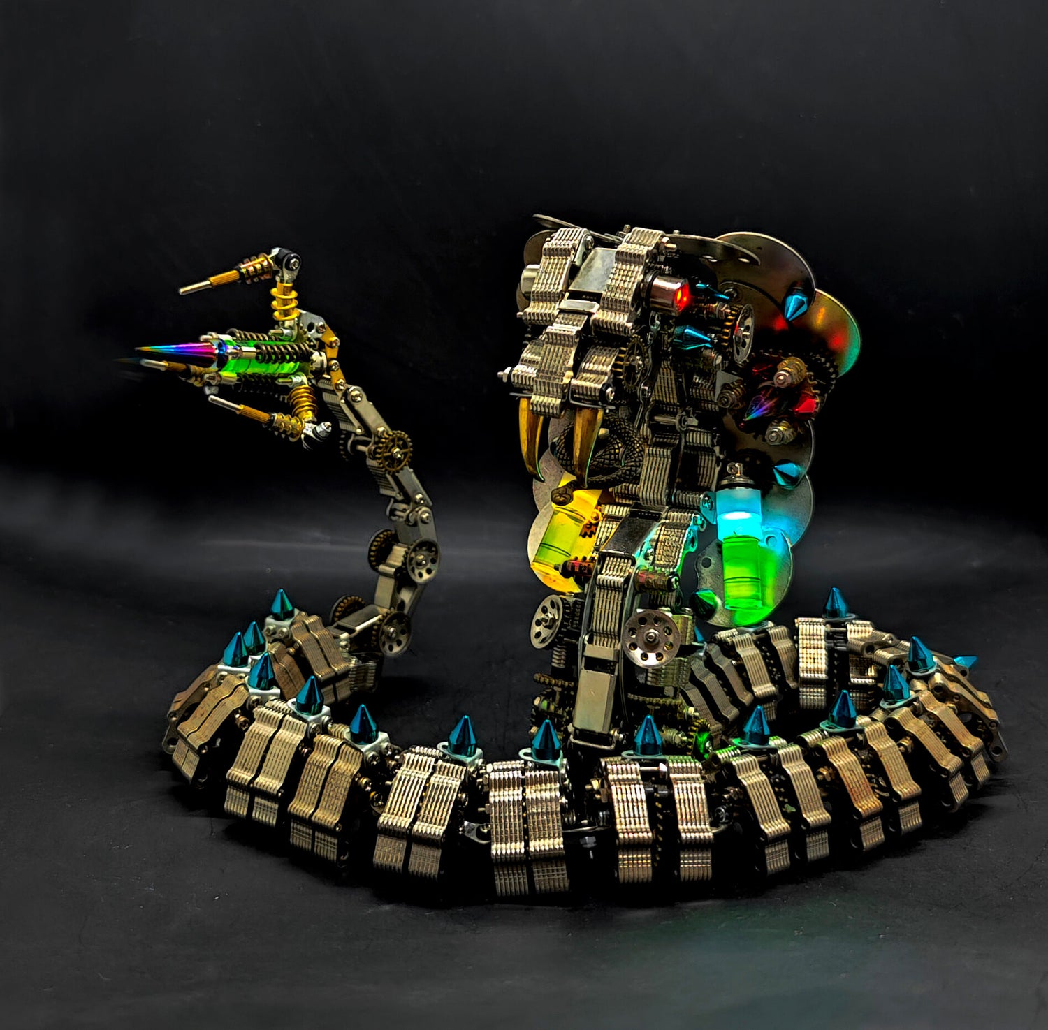 Mechanical king cobra 1200PCS 3D metal puzzle model kit for adults ...