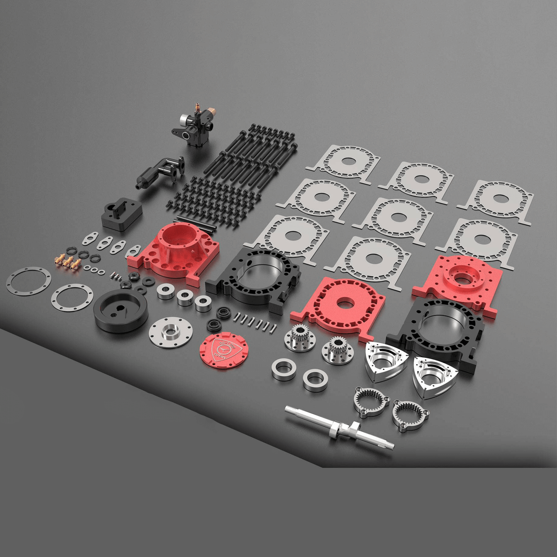 Toyan twin rotor methanol powered engine DIY model kit – metalkitor