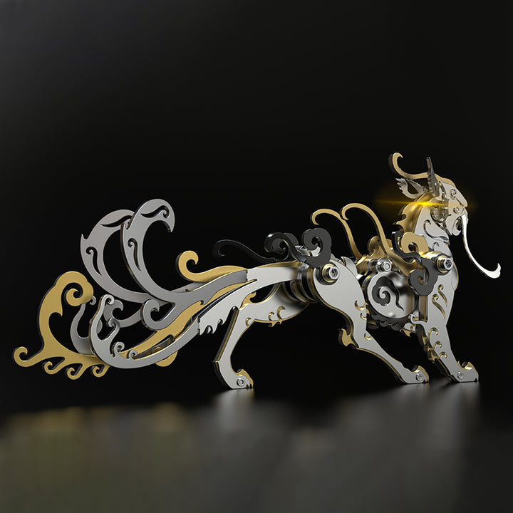 3D Metal Mechanical Lion Mutation Mythological Creature Model Kit ...