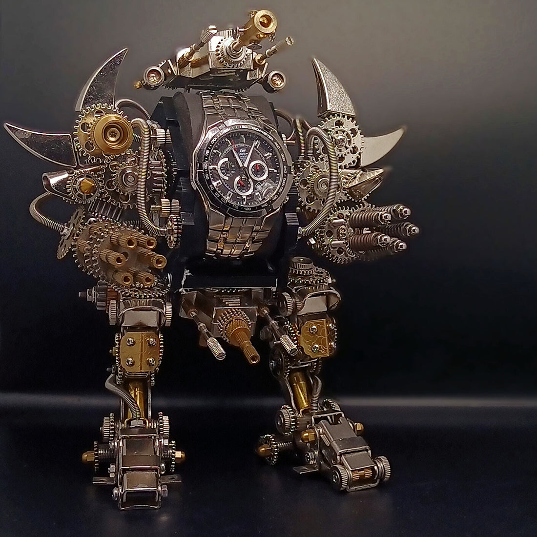 Robot Watch Stand Holder 3D DIY Assembly Metal Fighting MechaModel Kit ...