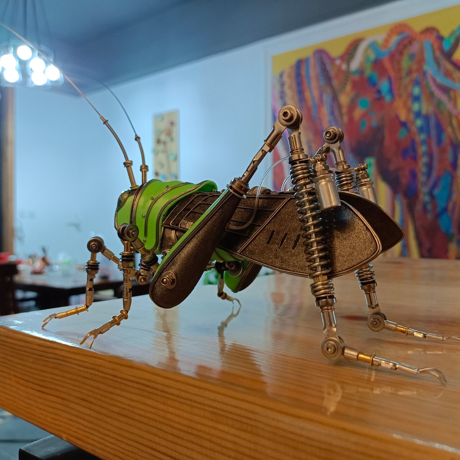 Steampunk 3D Locust Metal Model Decorative Gift – metalkitor