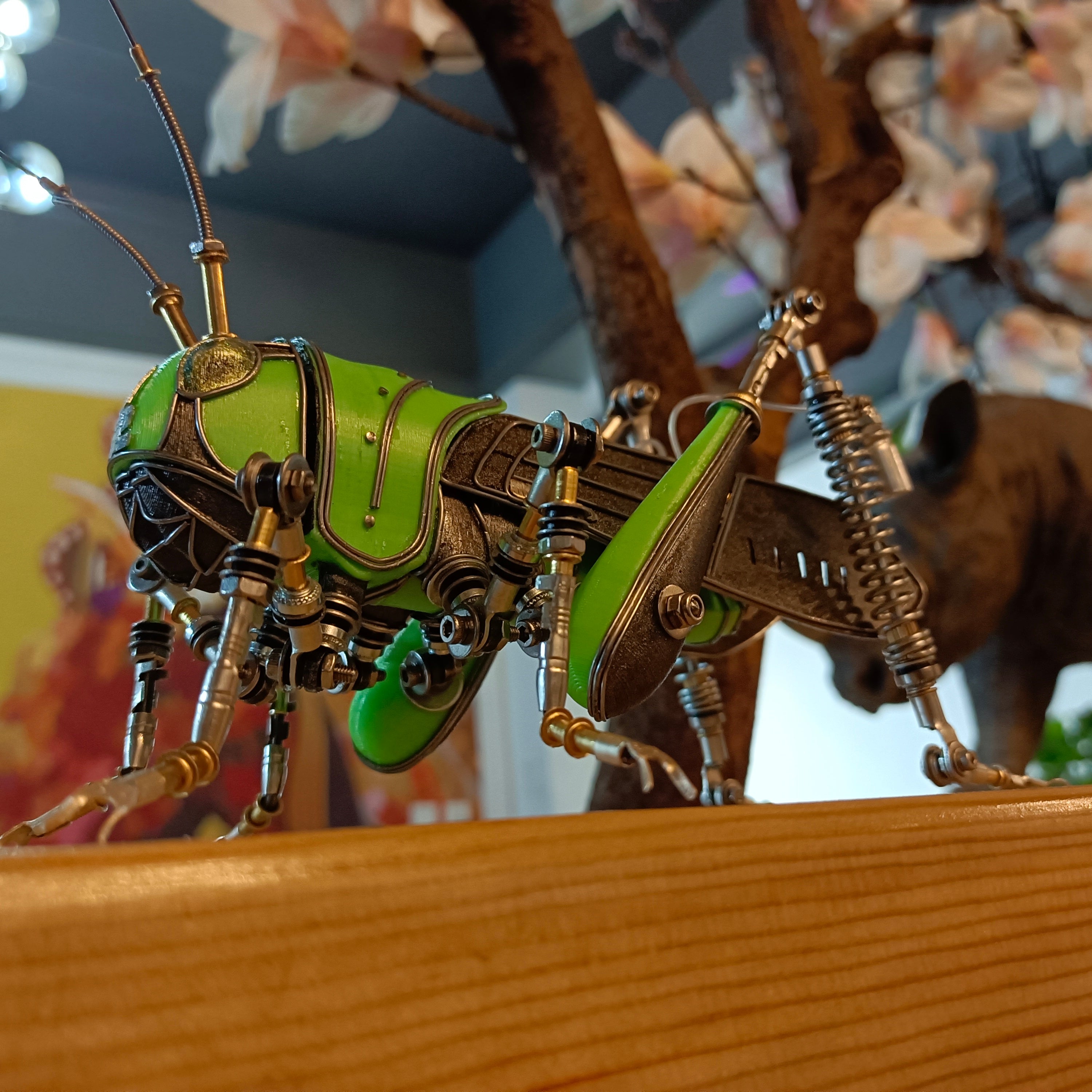Steampunk 3D Locust Metal Model Decorative Gift – metalkitor