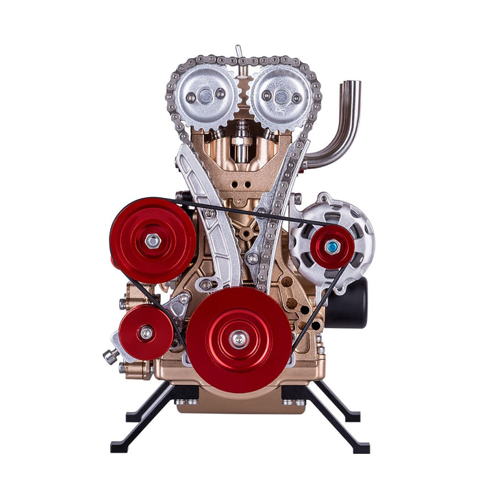 Teching 3D Assembly Adult 300+pcs Car Engine Model Toys Mini Inline 4 ...