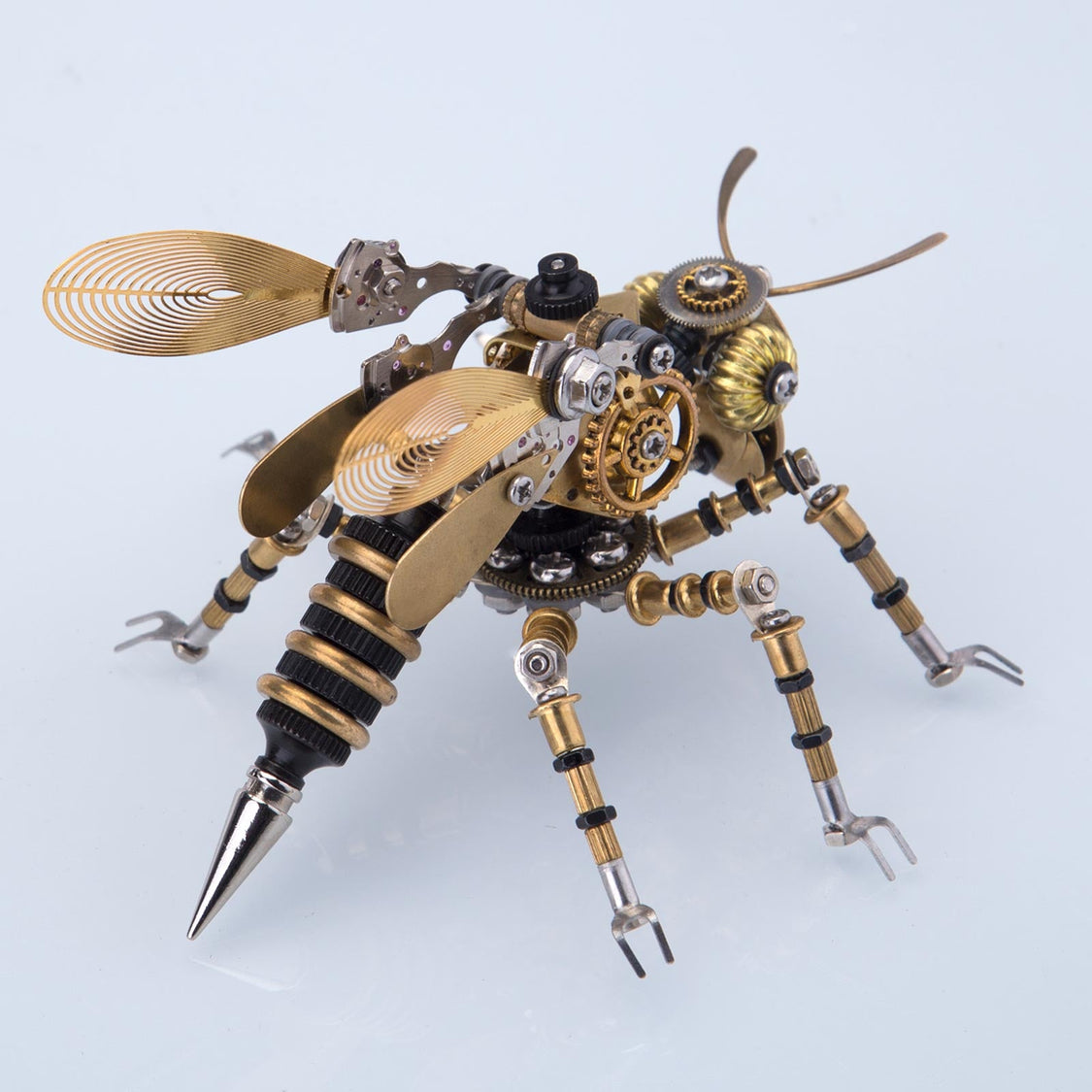 300Pcs+ Steampunk Mechanical Wasp Bee 3D Metal Insect Model – metalkitor